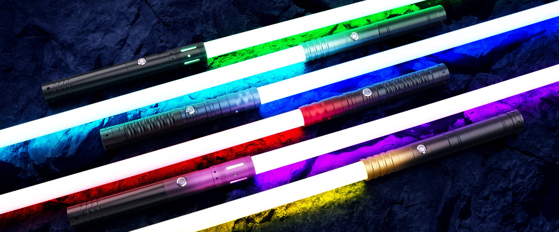 Lightsabers for Under $100 | 2-in-1 Double-Bladed Baselit RGB Saber ...
