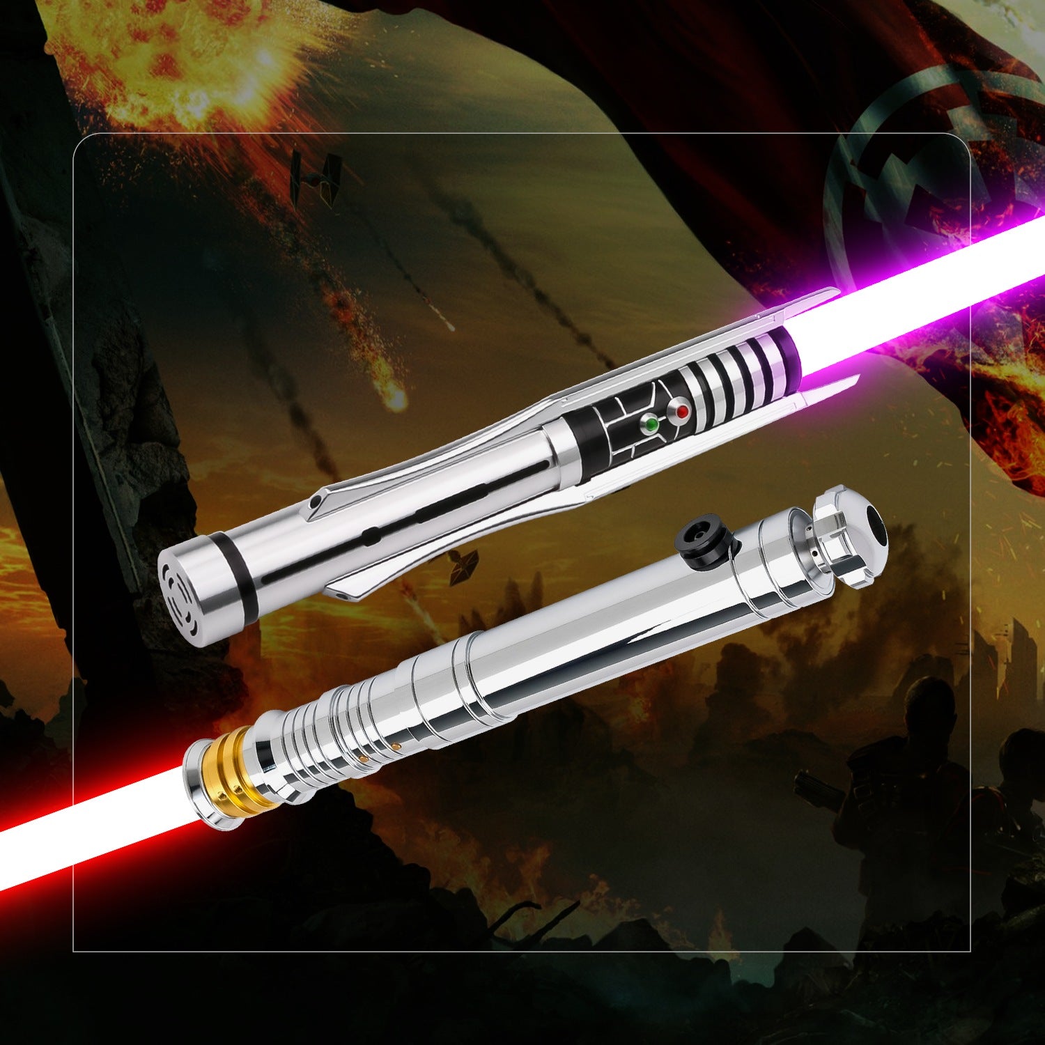 The Prodigal Knight Revan Lightsaber Set | RVJ & RVS Saber Bundle ...